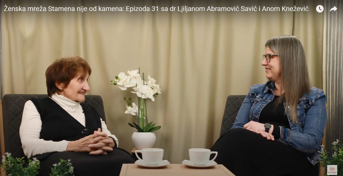 STAMENA nije od kamena: Epizoda 31 sa dr Ljiljanom Abramović - Evo ruka