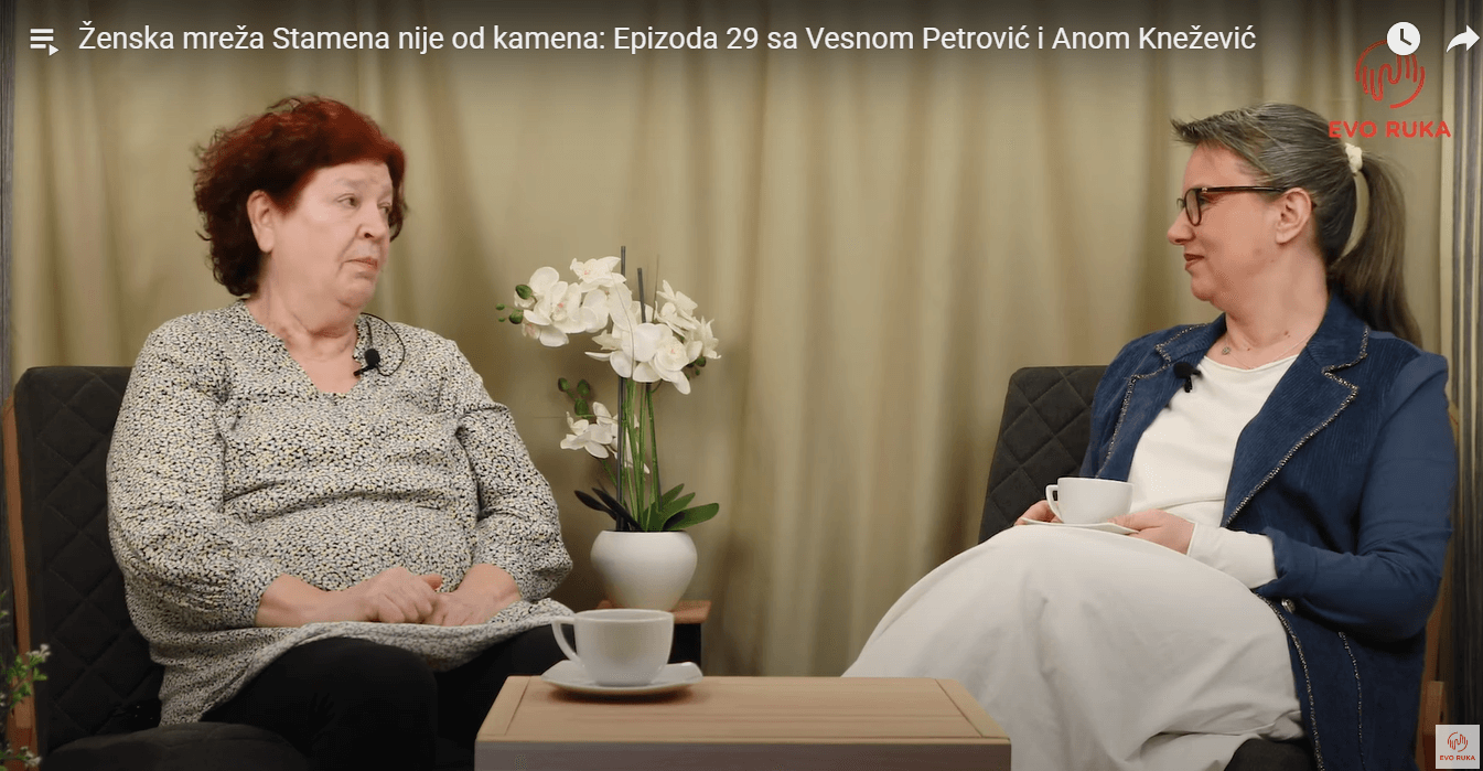 STAMENA nije od kamena: Epizoda 29 sa Vesnom Petrović - Evo ruka